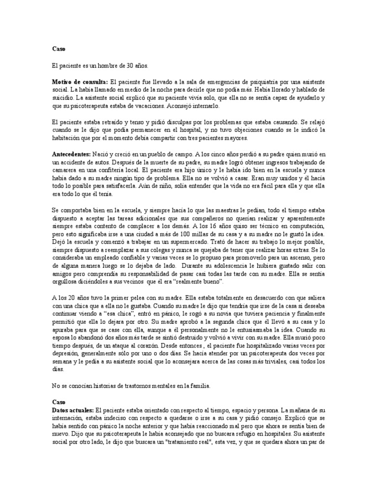 Signo de Veraguth en Trastorno Dependiente | PDF | Ansiedad | Depresión ...