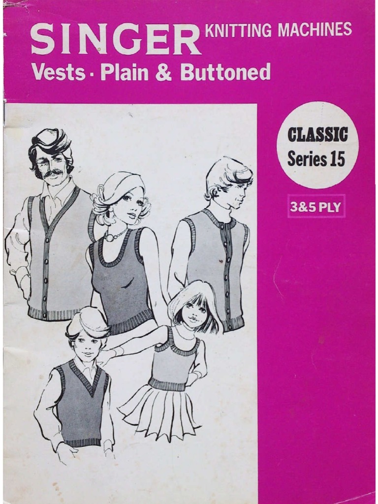 Singer Vests 3 5 Ply | PDF