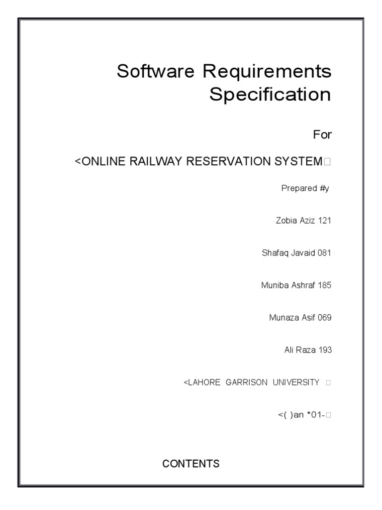 Online Railway Reservation System | PDF | World Wide Web | Internet & Web