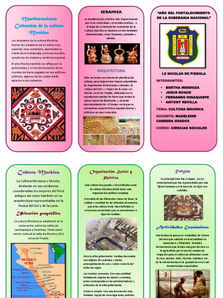 La cultura Mochica: Arte, arquitectura, organización social y religión | PDF