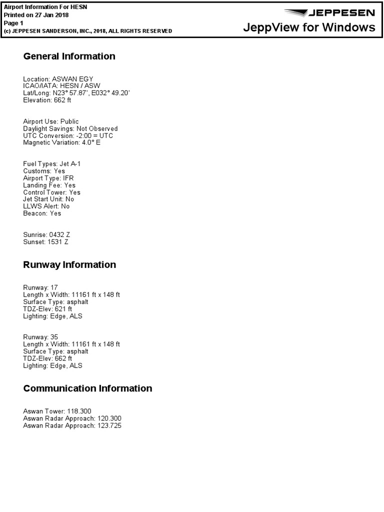 HESN | PDF | Runway | Airport