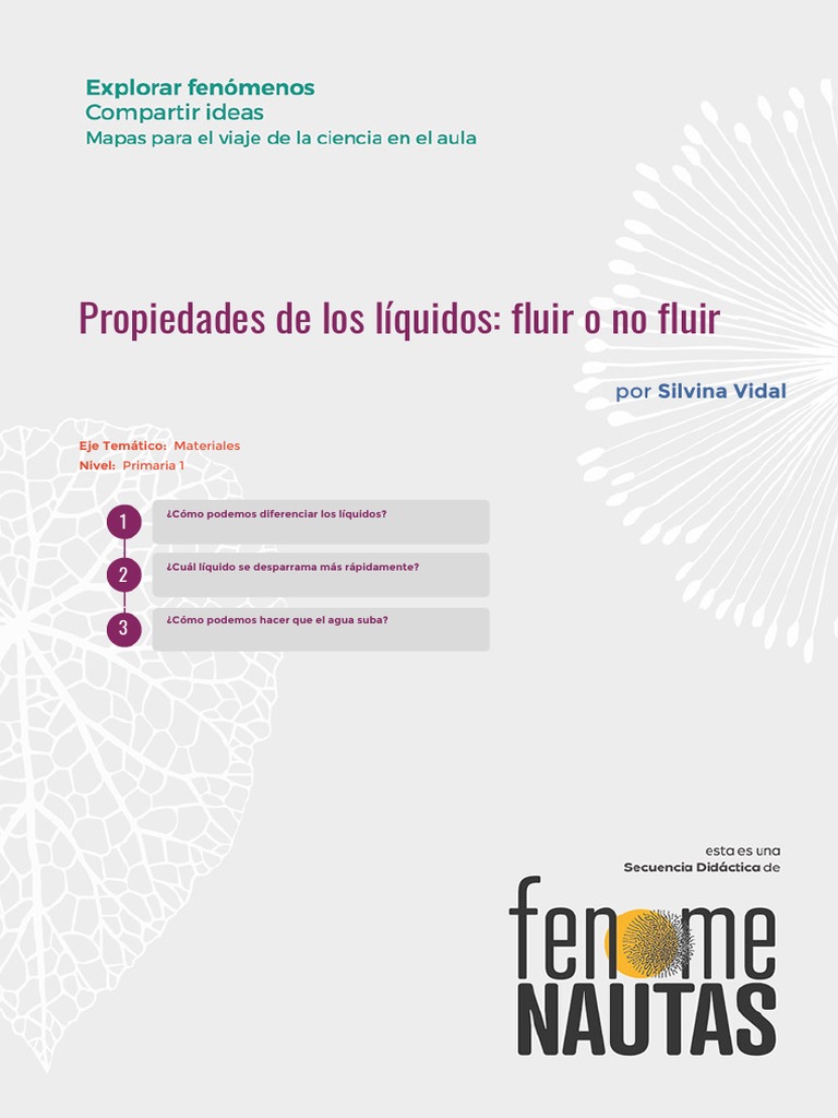 Propiedades de Los Líquidos - Fluir o No Fluir | PDF | Líquidos ...