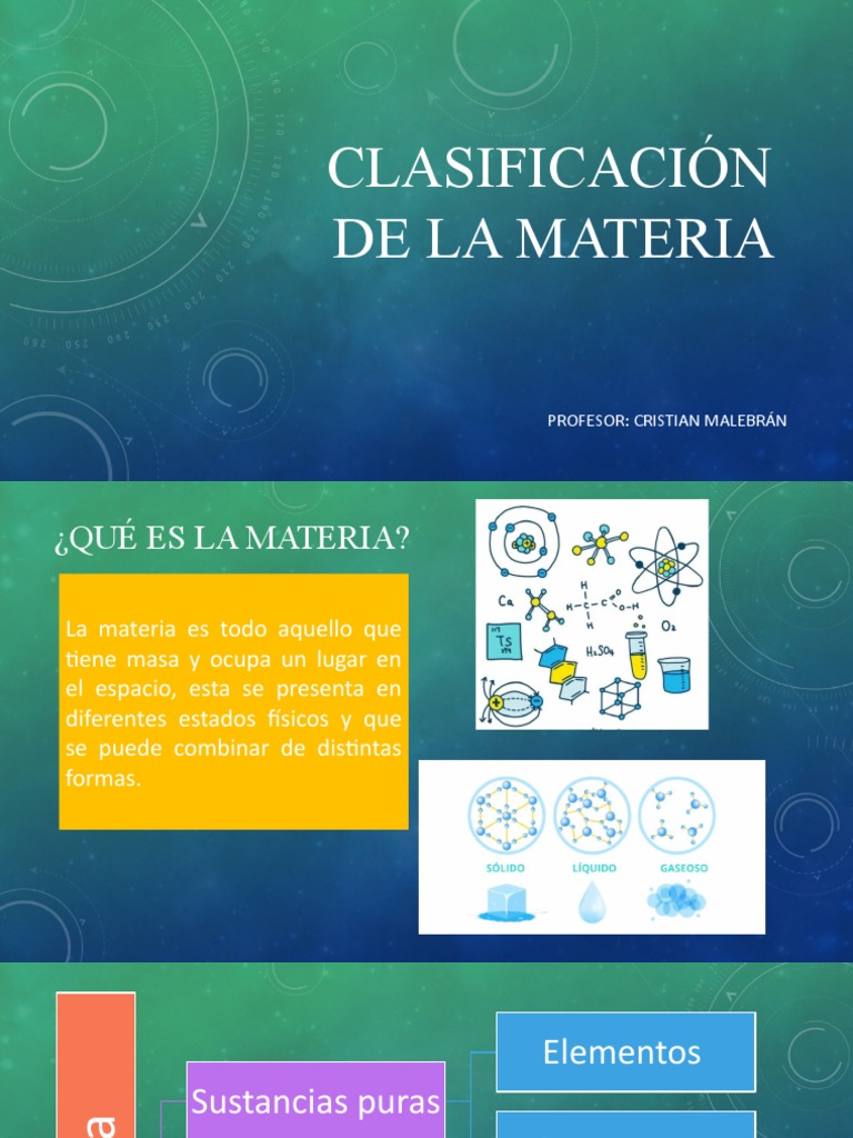 Clasificación de la Materia y Sus Tipos | PDF