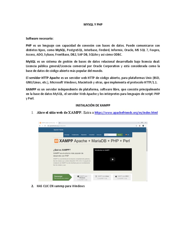 Guia MYSQL Y PHP | PDF | Mi sql | Php