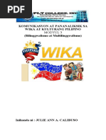 Sa Madaling Salita: Kasaysayan NG Wikang Filipino | PDF