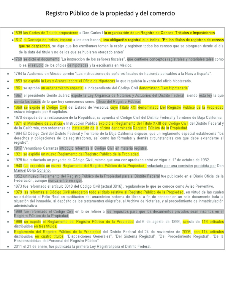 Registro Público de La Propiedad y Del Comercio | PDF | Ciudad de México | Propiedad