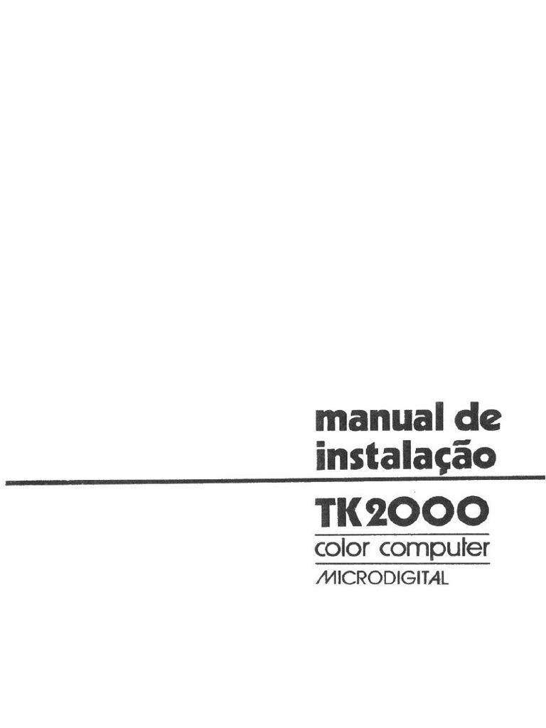 tk2000 Manual de Instalacao | PDF