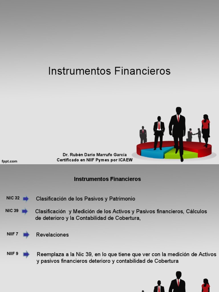 Instrumentos Financieros: Clasificación, medición y revelaciones según ...