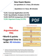 AP U.S Government and Politics: Scoring Rubric | PDF | Evidence | Thesis