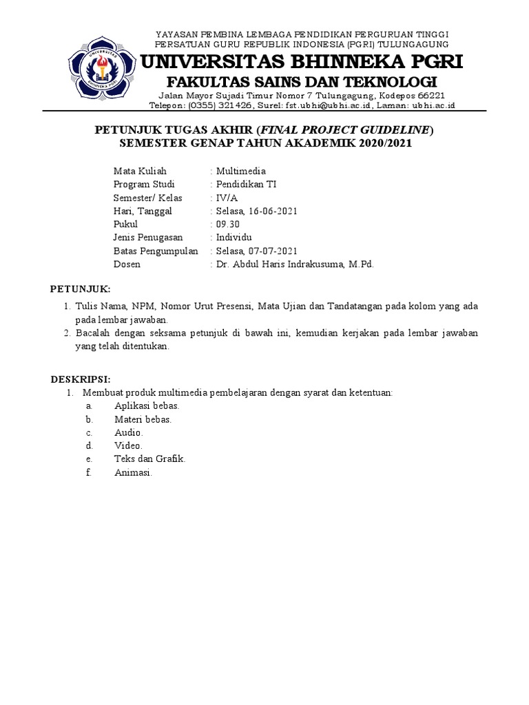 Uas Multimedia Pti 4a | PDF | Ilmu Sosial | Seni