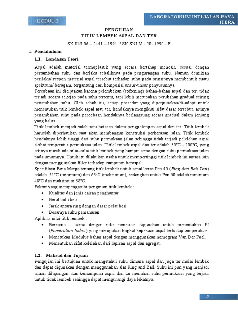 PENGUJIAN Titik Lembek (No) | PDF | Sains & Matematika