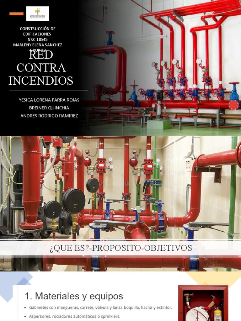 Red Contra Incendios | PDF | Bomba | Sistema de rociadores contra incendios