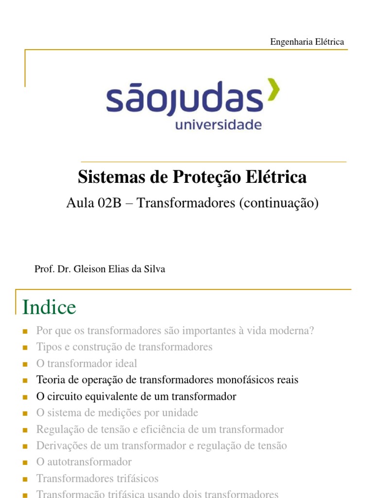 Aula02B EE SPE Transformadores-2021-V02 | PDF | Transformador | Histerese