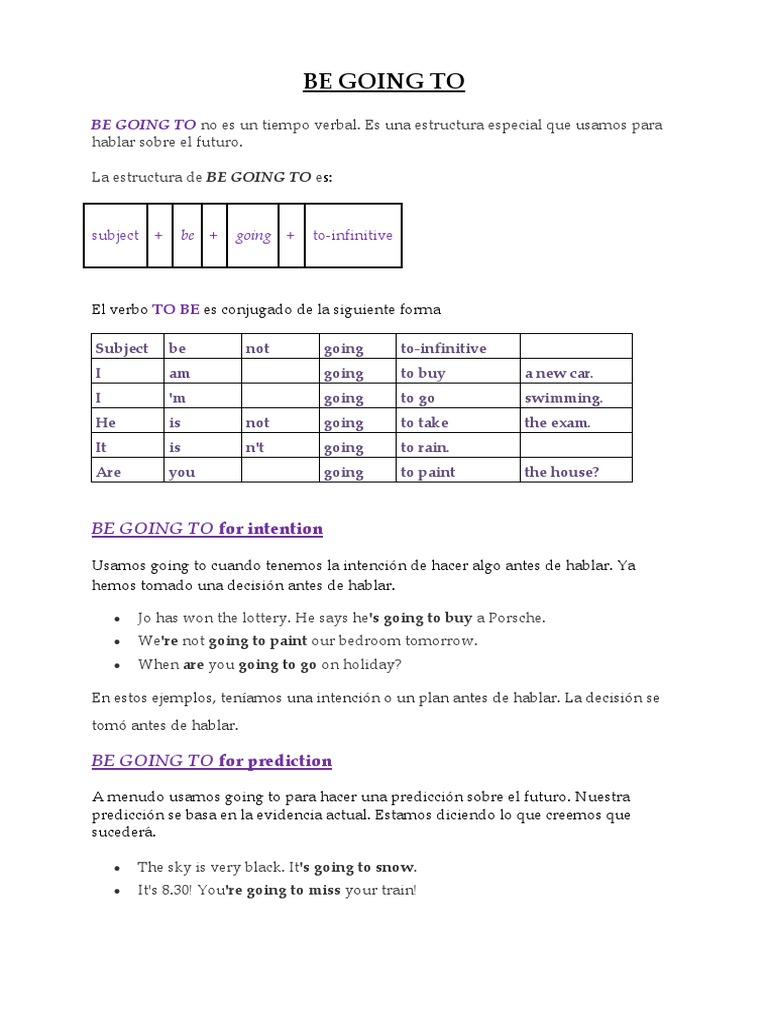 Be Going To Theory | PDF