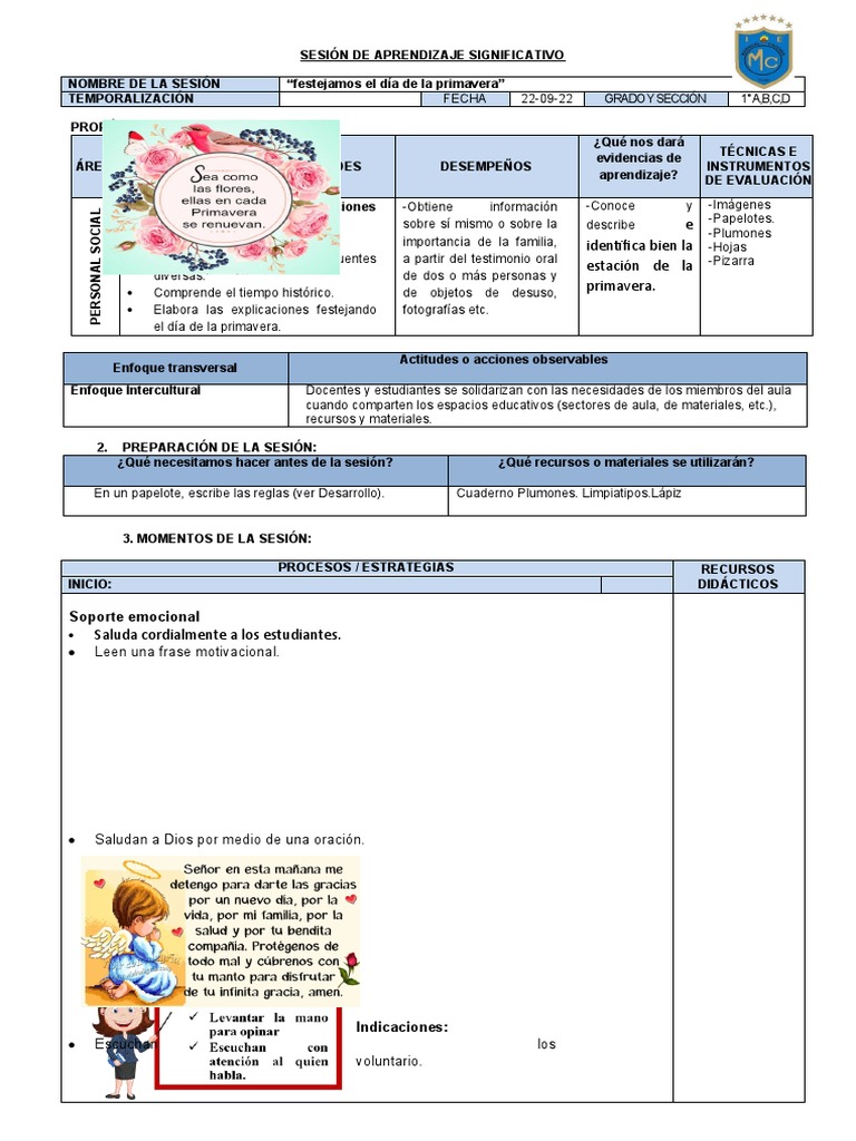 Sesion de Aprendizaje de Personal Social 22-09-22 | PDF | Aprendizaje ... Sesion de Aprendizaje de Personal Social 22-09-22 | PDF | Aprendizaje ...