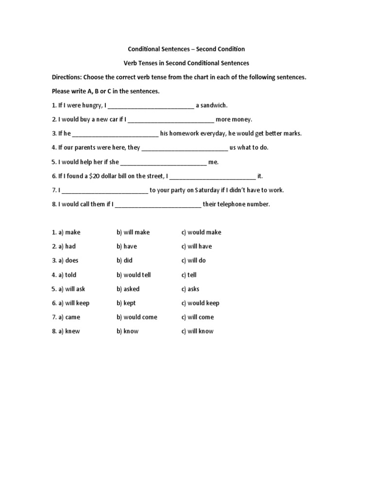 Act2 Secondconditional | PDF