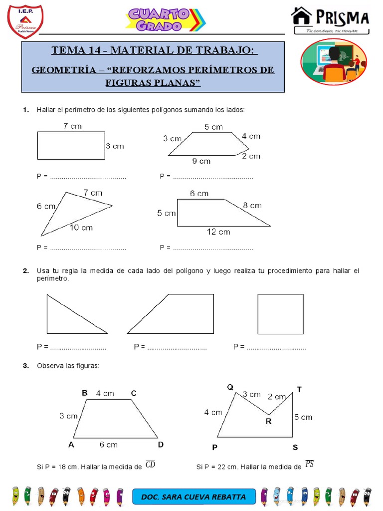 Tema 14 - Reforzamos Perímetros de Figuras Planas | PDF | Politopos ...