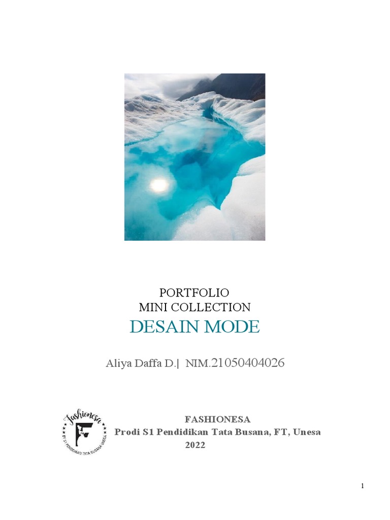 Portofolio Mini Collection Mata Kuliah Desain Mode | PDF