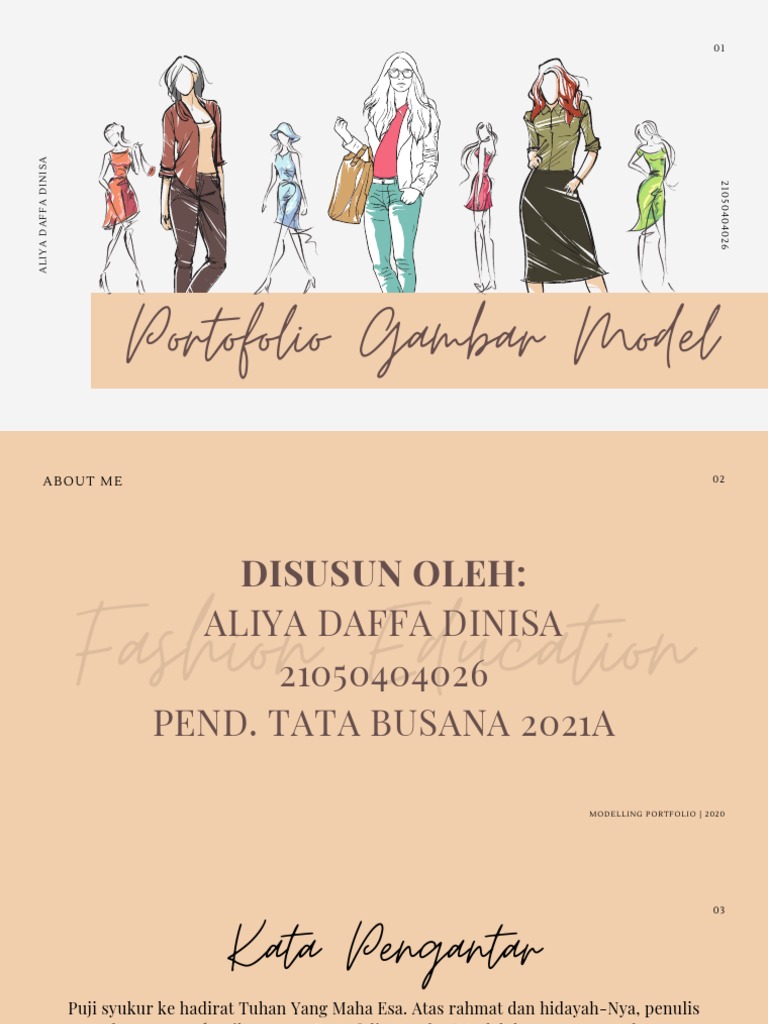 Contoh Tugas Portofolio Desain Mode | PDF
