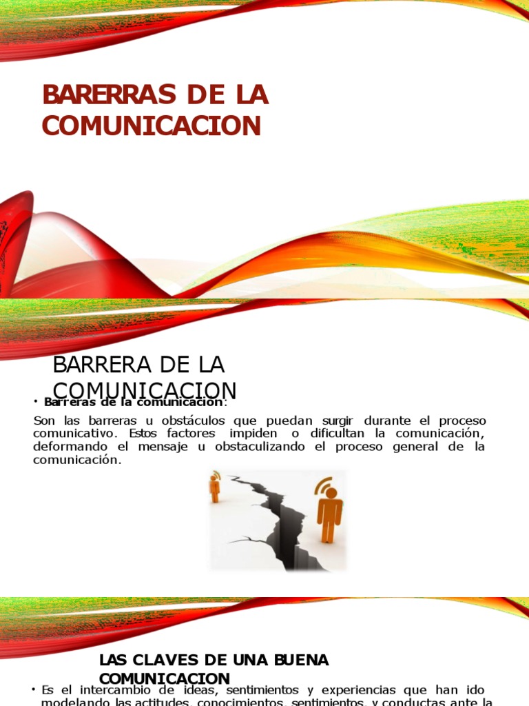 Clase 2 Barreras | PDF | Comunicación | Temor
