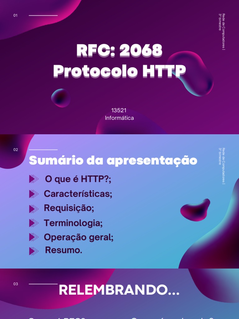 Protocolo HTTP: RFC 2068 Explicado | PDF | Protocolo de transferência ...