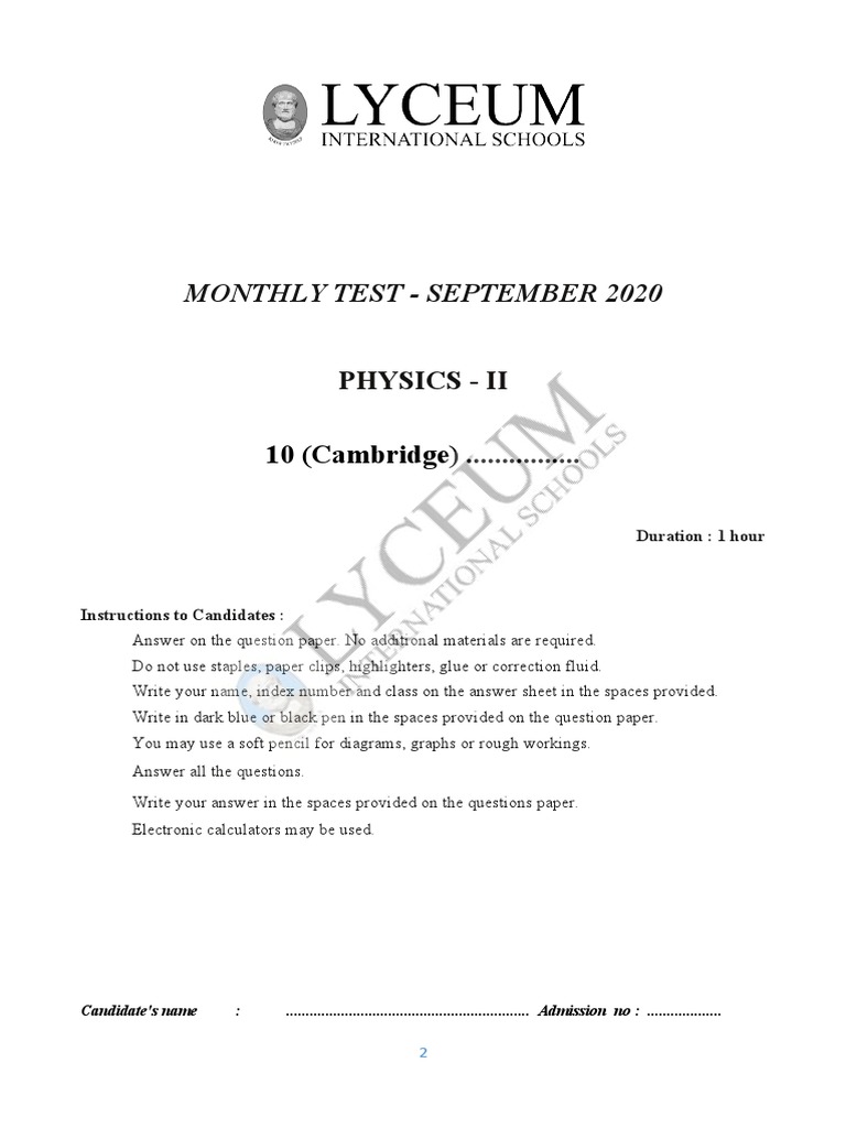 Physics - II | PDF | Electrical Resistance And Conductance | Physics