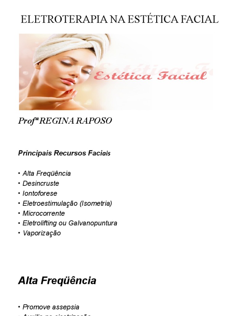 Eletroterapia Facial Senac Barra | PDF