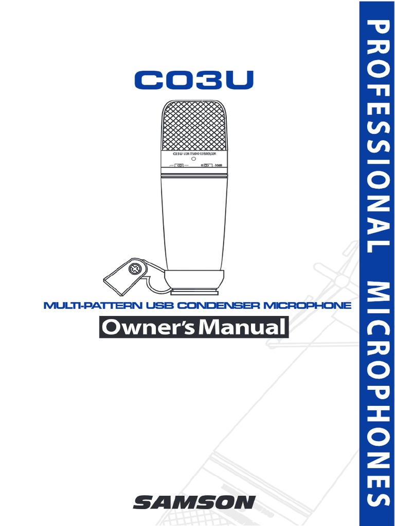 Samson C03U El Manual Del Propietario - Manualzz | PDF