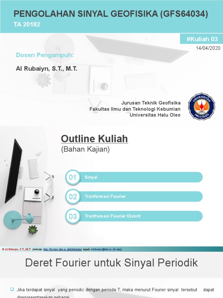 Analisa Fourier Fungsi Analog (Deret Fourier) | PDF