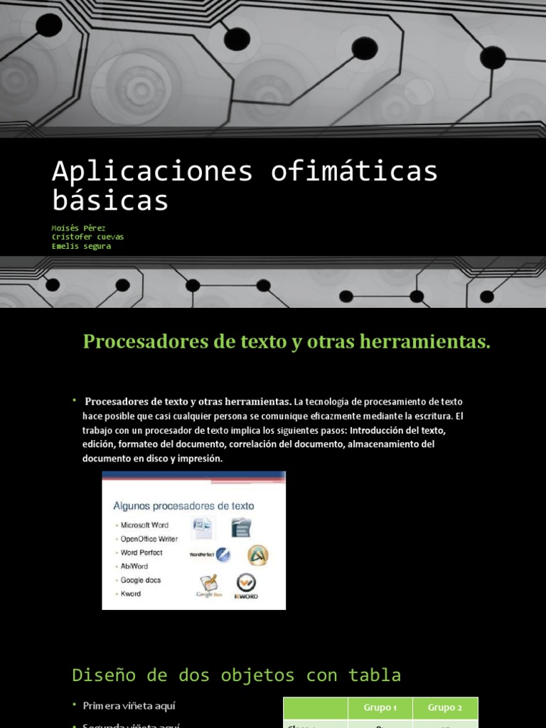 Aplicaciones Ofimáticas Básicas | PDF | Software | Informática