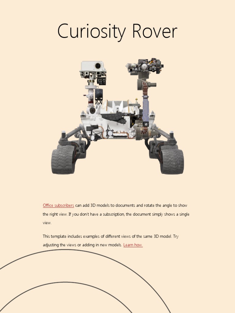Curiosity Rover | PDF | Curiosity (Rover) | Mars