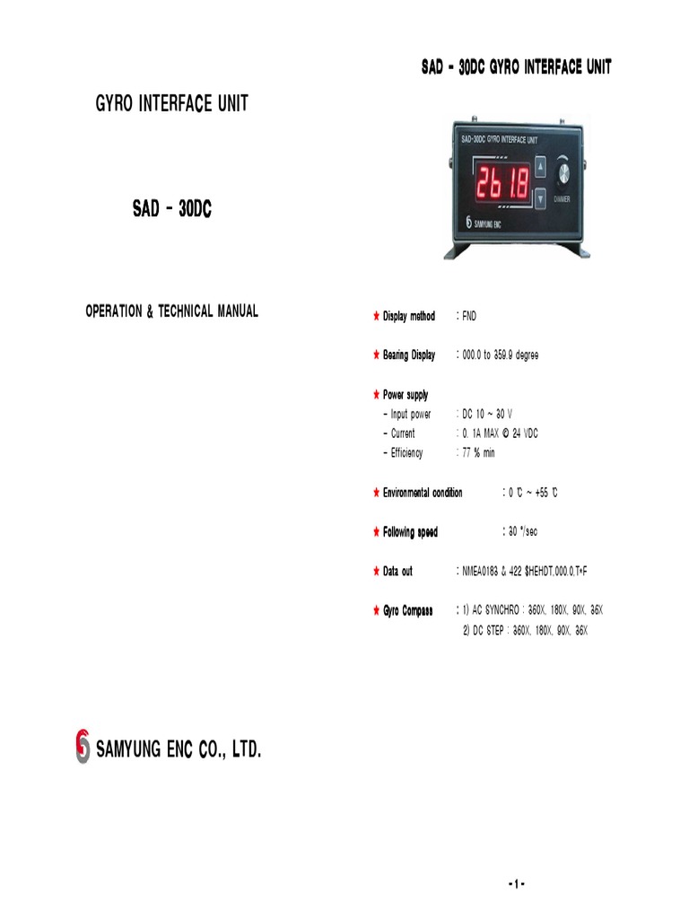 Ad Converter Sad-30dc Manual | PDF | Electrical Equipment | Power (Physics)