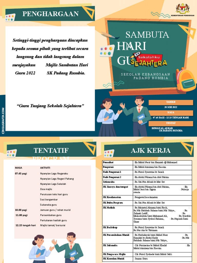 Buku Program Hari Guru Sekolahku Sejahtera 2022 | PDF
