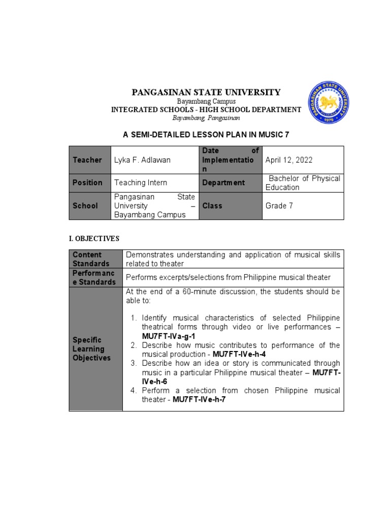 Sarswela and Other Philippine Theatrical Forms Final Draft | PDF ...