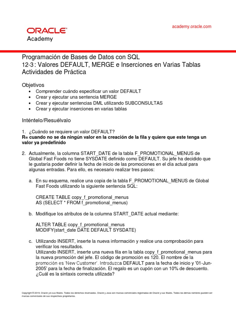 ABD Practica-12 3 | PDF | SQL | Datos de computadora