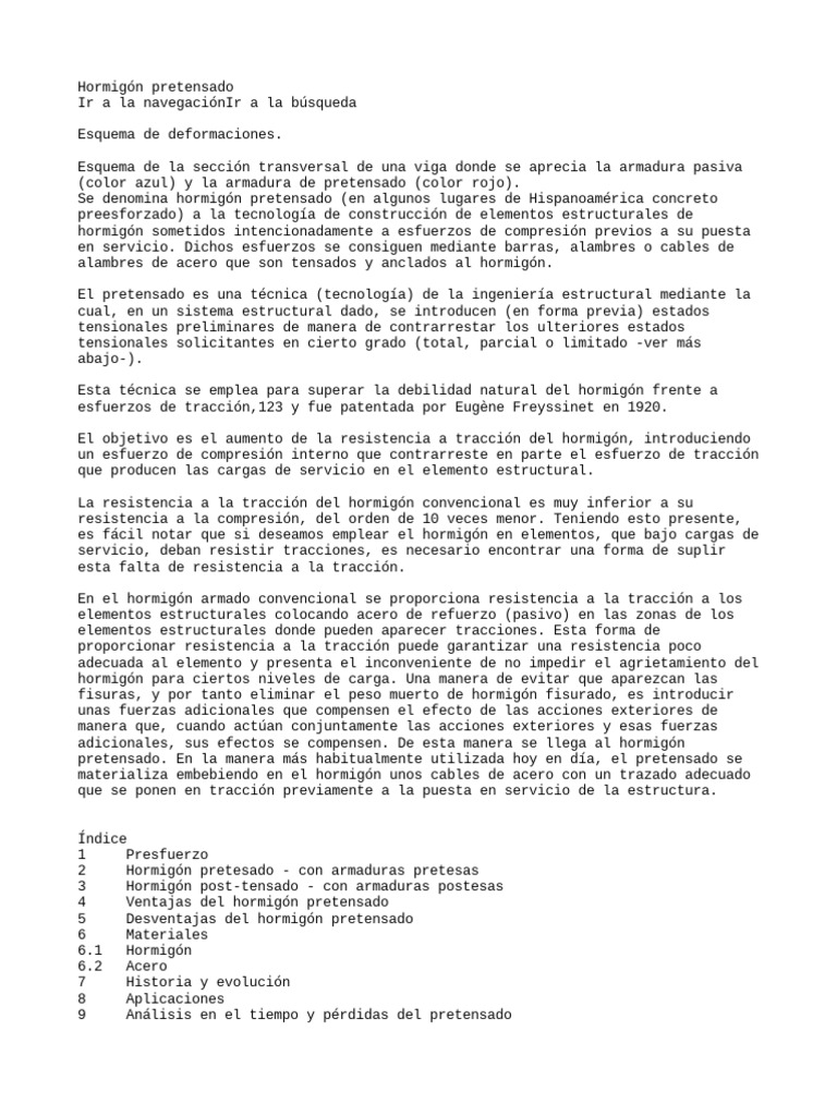 Hormigon Pretensado Pdf Hormigón Pretensado Hormigón