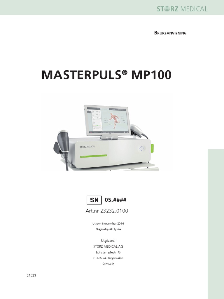 Storz MP100 User Manual | PDF