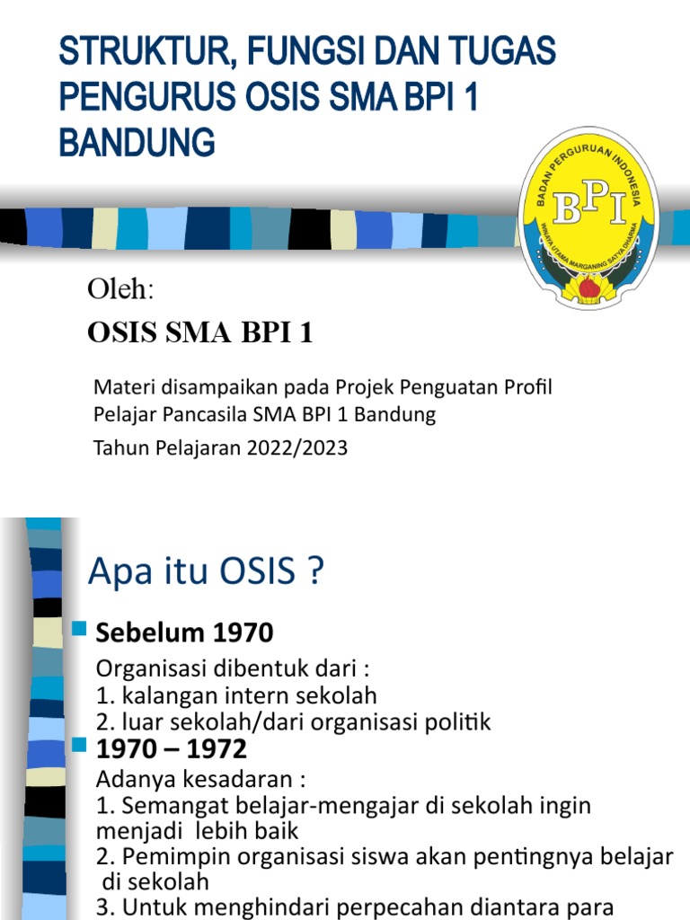 Osis Sma Bpi 1 | PDF