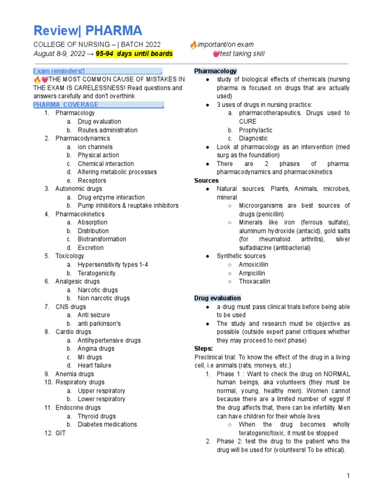 Pharma (Done) | PDF | Acetylcholine | Norepinephrine