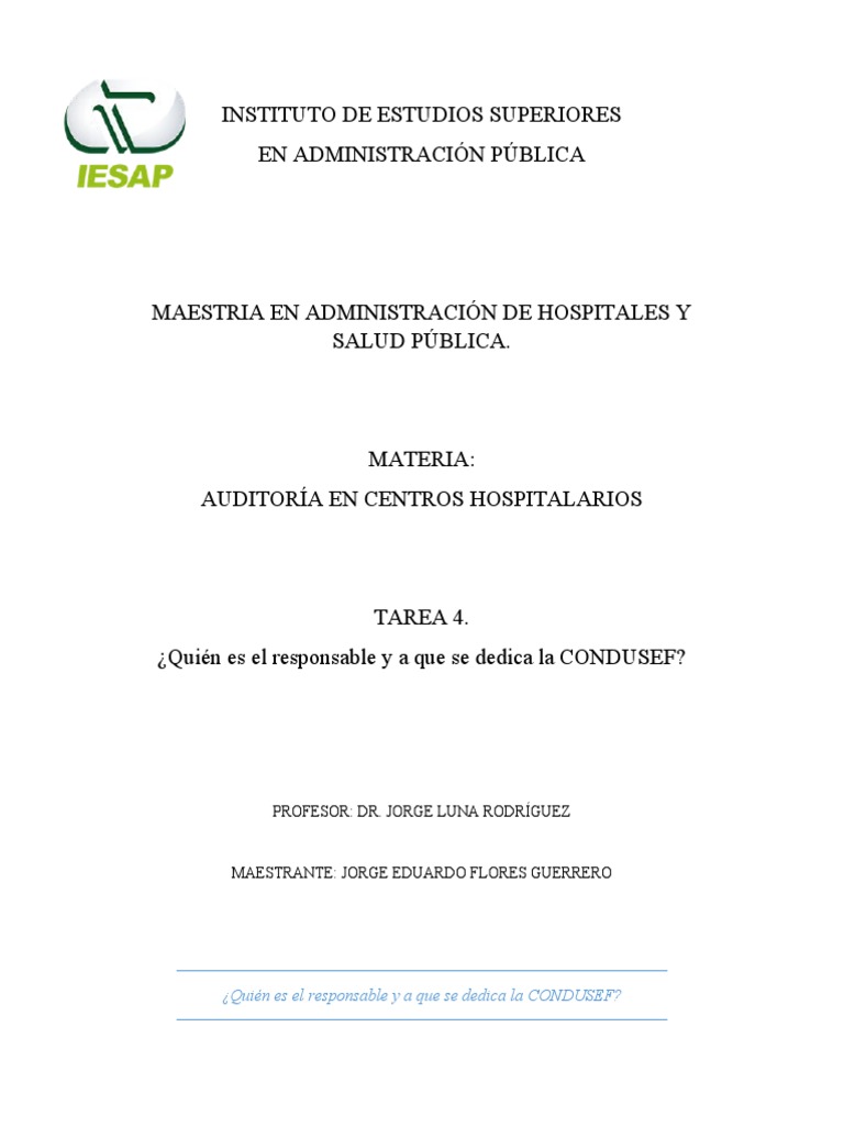 Que Es La Condusef | PDF | México | Ciudad de México