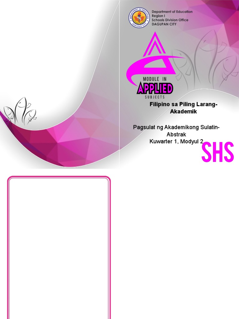 Final SHS 12 FPL Akademik Q1 Modyul 2 | PDF