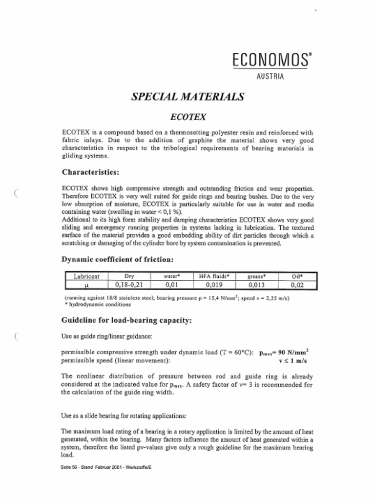 Ecotex Datasheet | PDF