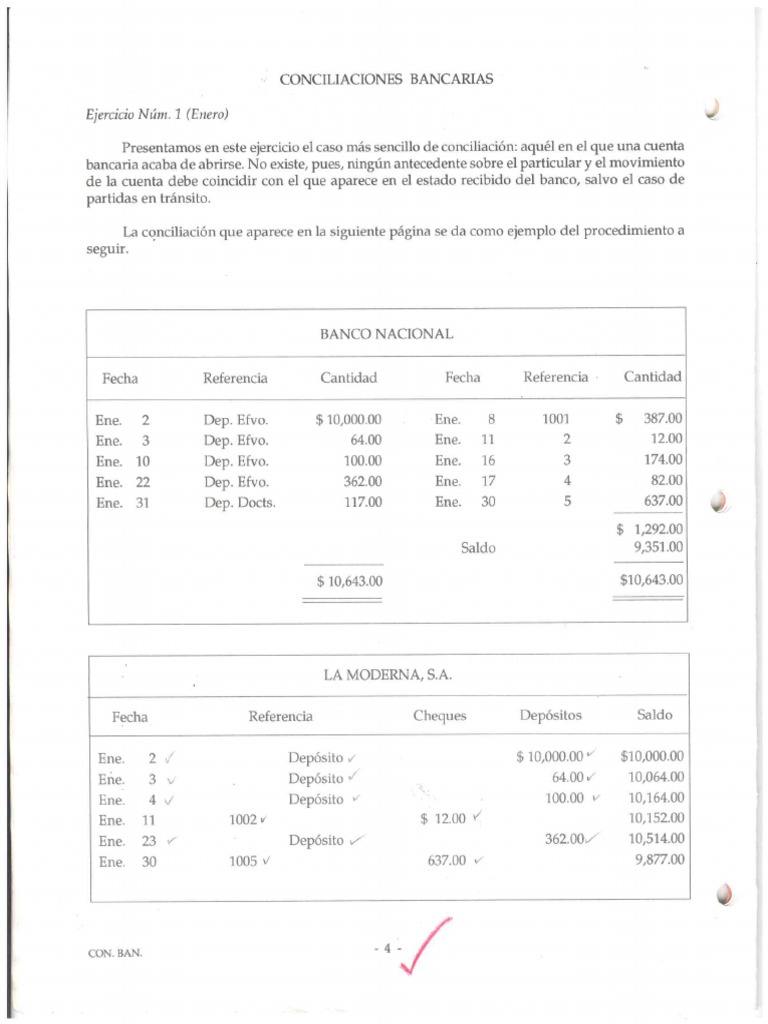 Conciliaciones Bancarias | PDF