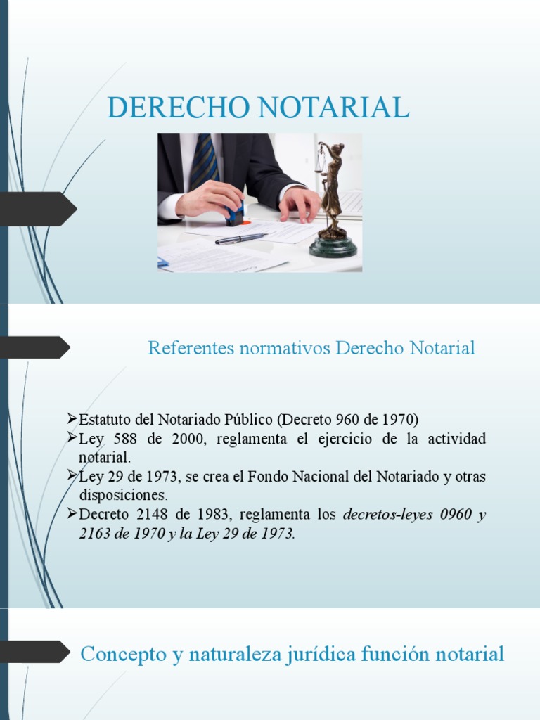 Derecho Notarial Función Notarial y Principios | PDF | Ley común ...