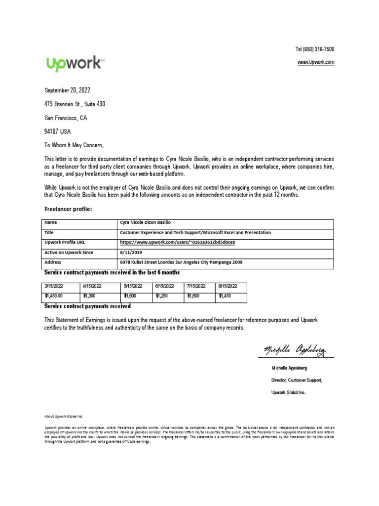 Certificate | PDF | Freelancer | Employment