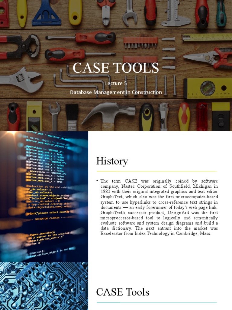 Lecture 5 - CASE Tools 1 | PDF | Software Development Process | Software Engineering