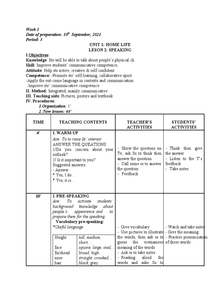 3 - Unit 1 - SPEAK. | PDF | Learning | Cognition