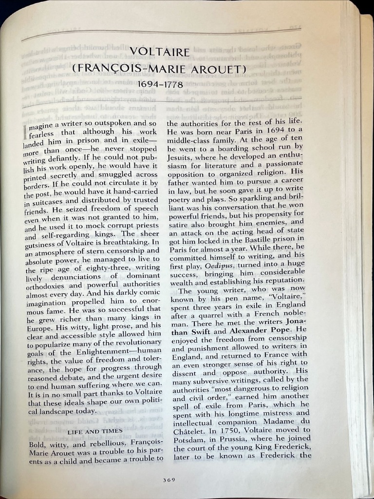 Voltaire S Candide Pg 369 431 Pdf