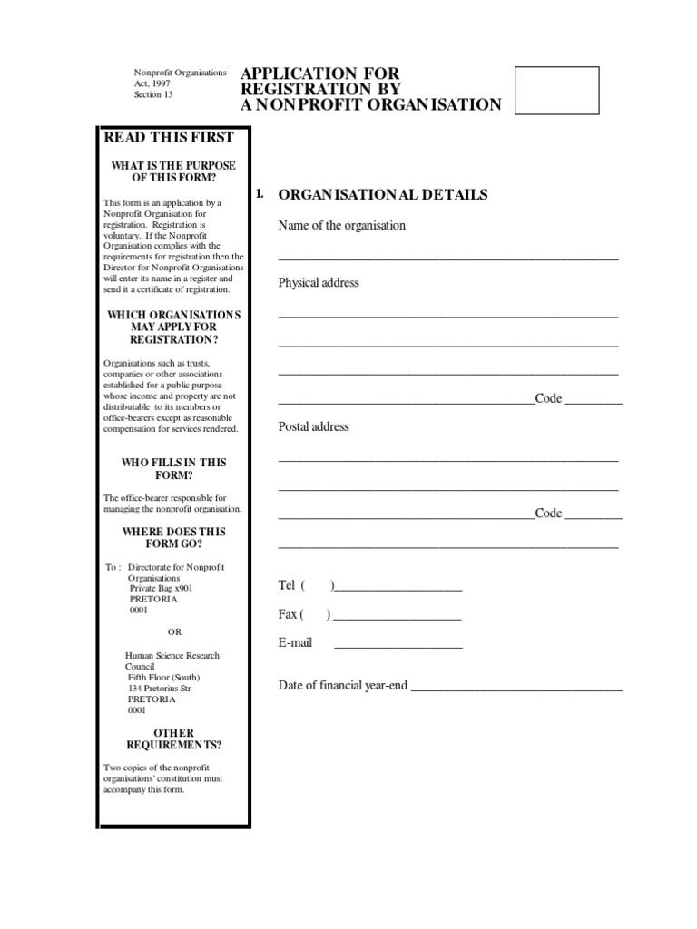 Nonprofit Registration Guide | PDF | Nonprofit Organization | Virtue