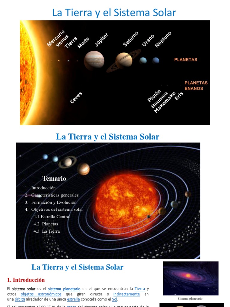 La Tierra y El Sistema Solar | PDF | Dom | Tierra
